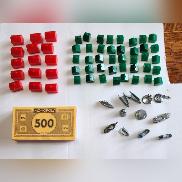 Hasbro | Toys | Monopoly Paper Money Tokens Houses Hotels Benifits ...